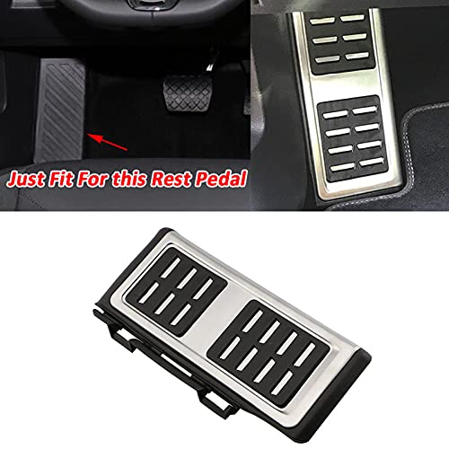 DRAXEZ Stainless Steel Car Pedals Fuel Brake Pedal Rest Foot Pedal Cover，for Audi A3 8V Sportback Cabrio Limousine S3 RS3 Auto Parts