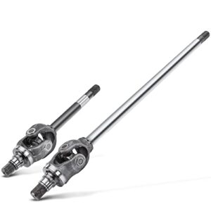 a-premium front left and right cv axle shaft assembly compatible with ford f-250 super duty, f-350 super duty, f-450 super duty, f-550 super duty 2005-2012 2-pc set