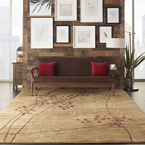 Nourison Somerset Rustic Latte 7'9" x 10'10" Area-Rug, Easy-Cleaning, Non Shedding, Bed Room, Living Room, Dining Room, Kitchen (8x11)