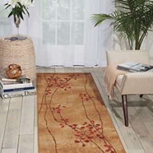 Nourison Somerset Rustic Latte 7'9" x 10'10" Area-Rug, Easy-Cleaning, Non Shedding, Bed Room, Living Room, Dining Room, Kitchen (8x11)