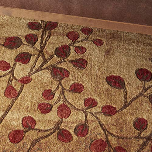 Nourison Somerset Rustic Latte 7'9" x 10'10" Area-Rug, Easy-Cleaning, Non Shedding, Bed Room, Living Room, Dining Room, Kitchen (8x11)