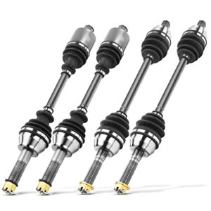 a-premium cv axle shaft assembly compatible with polaris sportsman 450/570/etx/sp 570/x2 570, front & rear 4-pc set