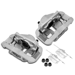 a-premium disc brake caliper assembly with bracket compatible with bmw 5-series 535i, 545i, 550i, 6-series 645ci, 650i, 7-series 745i 750i 760i, 745li 750li 760li, front side 2-pc set