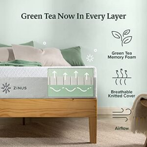 ZINUS 12 Inch Green Tea Luxe Memory Foam Mattress / Pressure Relieving / CertiPUR-US Certified / Bed-in-a-Box / All-New / Made in USA, Full