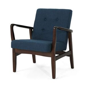 christopher knight home brayden fabric club chair, navy blue