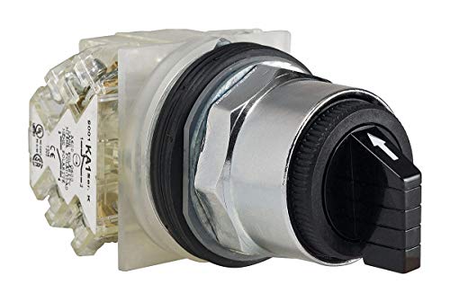 Schneider Electric Non-Illuminated Selector Switch, Size: 30mm, Position: 3, Action: Momentary / Maintained / Momentary - 9001KS53BH2