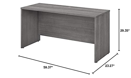 Bush Business Furniture Studio C Home Office Desk, 60W x 24D, Platinum Gray