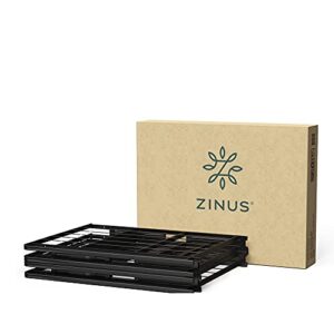 ZINUS SmartBase Tool-Free Assembly Mattress Foundation / 14 Inch Metal Platform Bed Frame / No Box Spring Needed / Sturdy Steel Frame / Underbed Storage, Full,Black