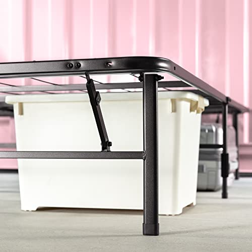 ZINUS SmartBase Tool-Free Assembly Mattress Foundation / 14 Inch Metal Platform Bed Frame / No Box Spring Needed / Sturdy Steel Frame / Underbed Storage, Full,Black