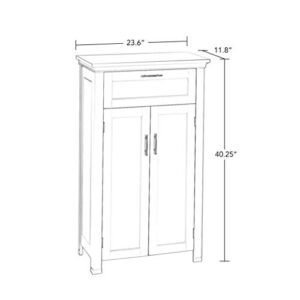 RiverRidge Somerset Two-Door Floor Cabinet, White