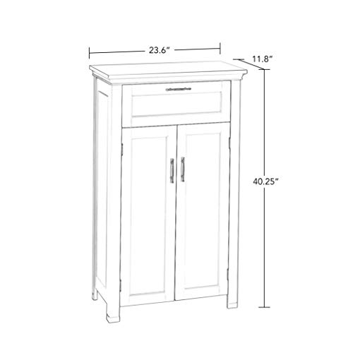 RiverRidge Somerset Two-Door Floor Cabinet, White