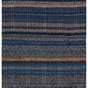 Safavieh Natura Collection 3' x 5' Blue/Orange NAT932M Handmade Contemporary Geometric Area Rug