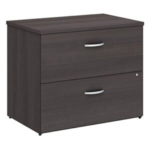 bush business furniture studio c file cabinet, storm gray