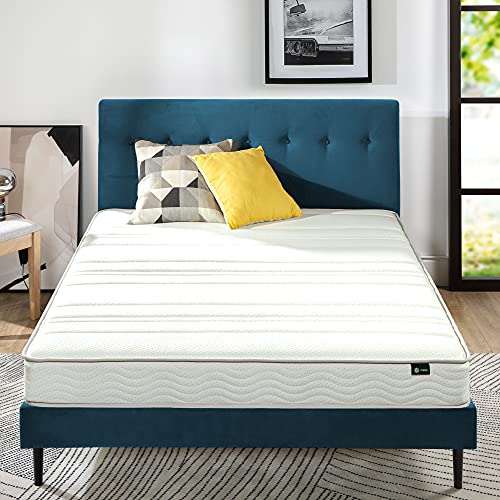 Zinus 6 Inch Foam and Spring Mattress / CertiPUR-US Certified Foams / Mattress-in-a-Box, Full (Off-White)