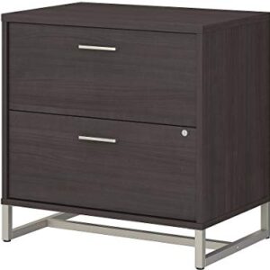 Bush Business Furniture Office by Kathy Ireland Method 2 Drawer Lateral File Cabinet-Assembled, Storm Gray