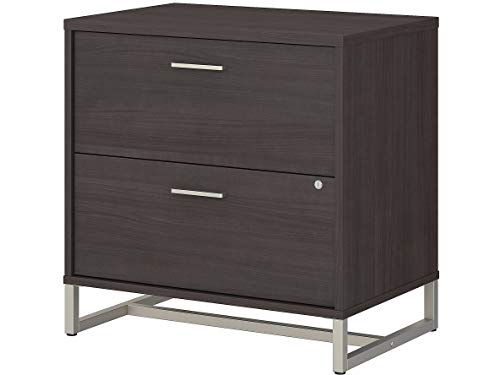 Bush Business Furniture Office by Kathy Ireland Method 2 Drawer Lateral File Cabinet-Assembled, Storm Gray