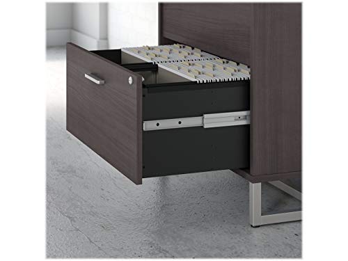 Bush Business Furniture Office by Kathy Ireland Method 2 Drawer Lateral File Cabinet-Assembled, Storm Gray