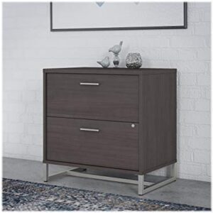 Bush Business Furniture Office by Kathy Ireland Method 2 Drawer Lateral File Cabinet-Assembled, Storm Gray