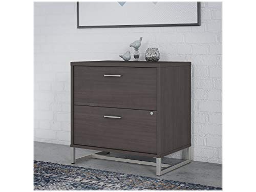 Bush Business Furniture Office by Kathy Ireland Method 2 Drawer Lateral File Cabinet-Assembled, Storm Gray