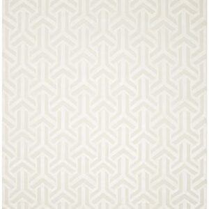 Safavieh Tibetan Collection 8' x 10' Ivory/Ivory TB829A Hand-Knotted Viscose Living Room Dining Bedroom Area Rug