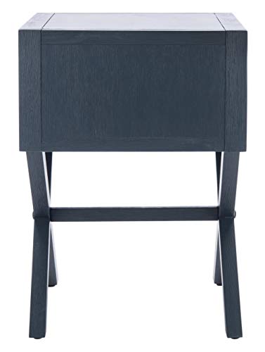 Safavieh Home Collection Odilia Navy and Gold 1-Drawer Nightstand