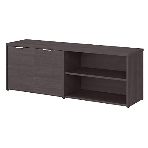 Bush Business Furniture Jamestown Low Storage Cabinet with Doors and Shelves, Storm Gray