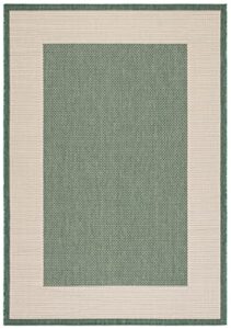 safavieh courtyard collection 2’3″ x 5′ dark green/beige cy7987 indoor/outdoor waterproof washable mudroom backyard patio area rug