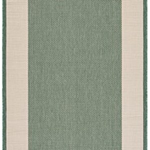 Safavieh Courtyard Collection 2'3" x 5' Dark Green/Beige CY7987 Indoor/Outdoor Waterproof Washable Mudroom Backyard Patio Area Rug