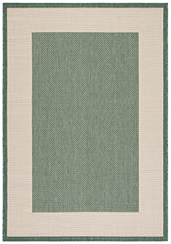 Safavieh Courtyard Collection 2'3" x 5' Dark Green/Beige CY7987 Indoor/Outdoor Waterproof Washable Mudroom Backyard Patio Area Rug