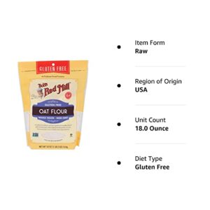 Bob's Red Mill Gluten Free Oat Flour, 18 Oz