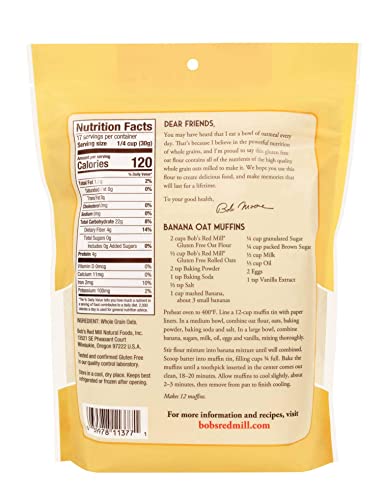 Bob's Red Mill Gluten Free Oat Flour, 18 Oz