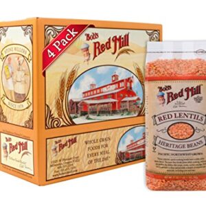 Bob's Red Mill Red Lentil Beans, 27 Oz (4 Pack)