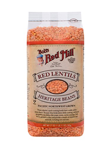 Bob's Red Mill Red Lentil Beans, 27 Oz (4 Pack)