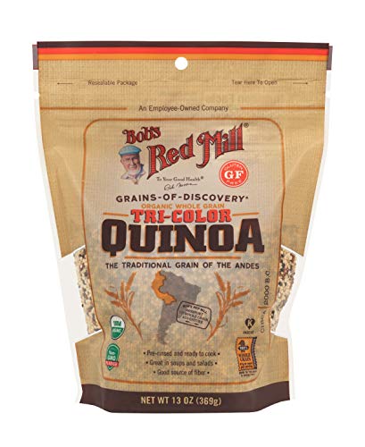 Bob's Red Mill Organic Tri-Color Quinoa Grain, 13-ounce (Pack of 5)