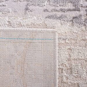 Safavieh Palma Collection 5'5" x 7'7" Beige/Light Grey PAM310A Modern Contemporary Abstract Non-Shedding Area Rug