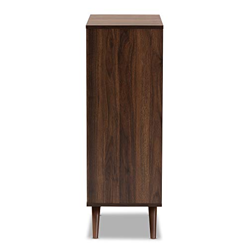 Baxton Studio Shoe Cabinets, Grey/Walnut