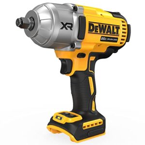 dewalt 20v max cordless impact wrench with brushless motor, 1/2″, led work light, bare tool only (dcf900b)