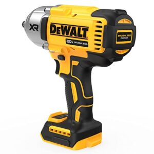 DEWALT 20V MAX Cordless Impact Wrench with Brushless Motor, 1/2", LED Work Light, Bare Tool Only (DCF900B)