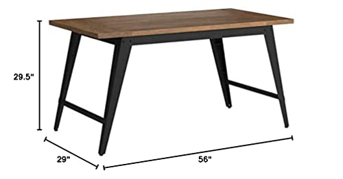 Zinus Donna Wood and Metal Dining Table