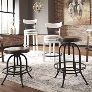 Signature Design by Ashley Valebeck 30" Farmhouse Pub Height Barstool, Brown