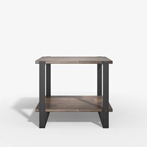 ZINUS Brock 21 Inch Solid Wood Side Table / End Table / Easy Assembly