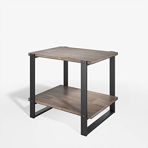 ZINUS Brock 21 Inch Solid Wood Side Table / End Table / Easy Assembly