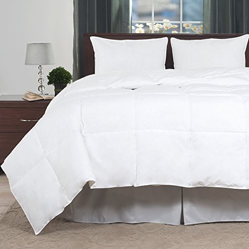 Lavish Home 100-Percent Cotton Feather Down Bedding Comforter, King