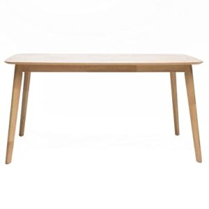 christopher knight home nyala wood dining table, natural oak finish