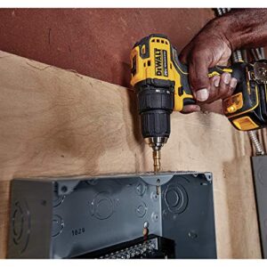 DEWALT 20V MAX* Cordless Drill / Driver Kit, Compact, 1/2-Inch (DCD708C2)