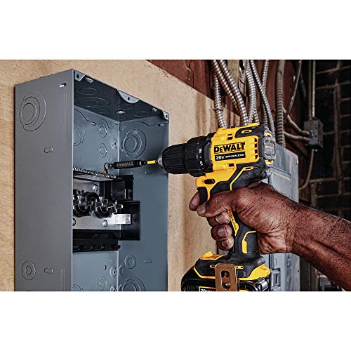 DEWALT 20V MAX* Cordless Drill / Driver Kit, Compact, 1/2-Inch (DCD708C2)