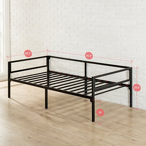 Zinus Brandi Quick Lock Twin Day Bed frame with Steel Slat Support