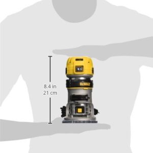 DEWALT Router, Fixed Base, Variable Speed, 1-1/4-HP Max Torque (DWP611) , Yellow