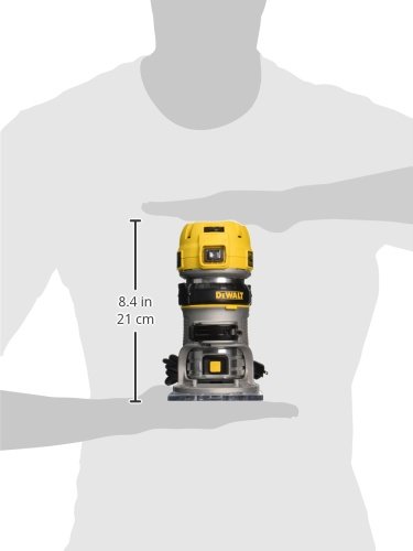 DEWALT Router, Fixed Base, Variable Speed, 1-1/4-HP Max Torque (DWP611) , Yellow