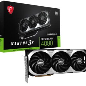 MSI Gaming GeForce RTX 4080 16GB GDRR6X 256-Bit HDMI/DP Nvlink Tri-Frozr 3 Ada Lovelace Architecture Graphics Card (RTX 4080 16GB Ventus 3X OC)